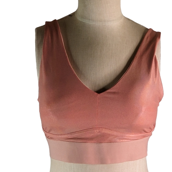 Fabletics | Pants & Jumpsuits | Fabletics Peach Shimmer Athletic Set ...